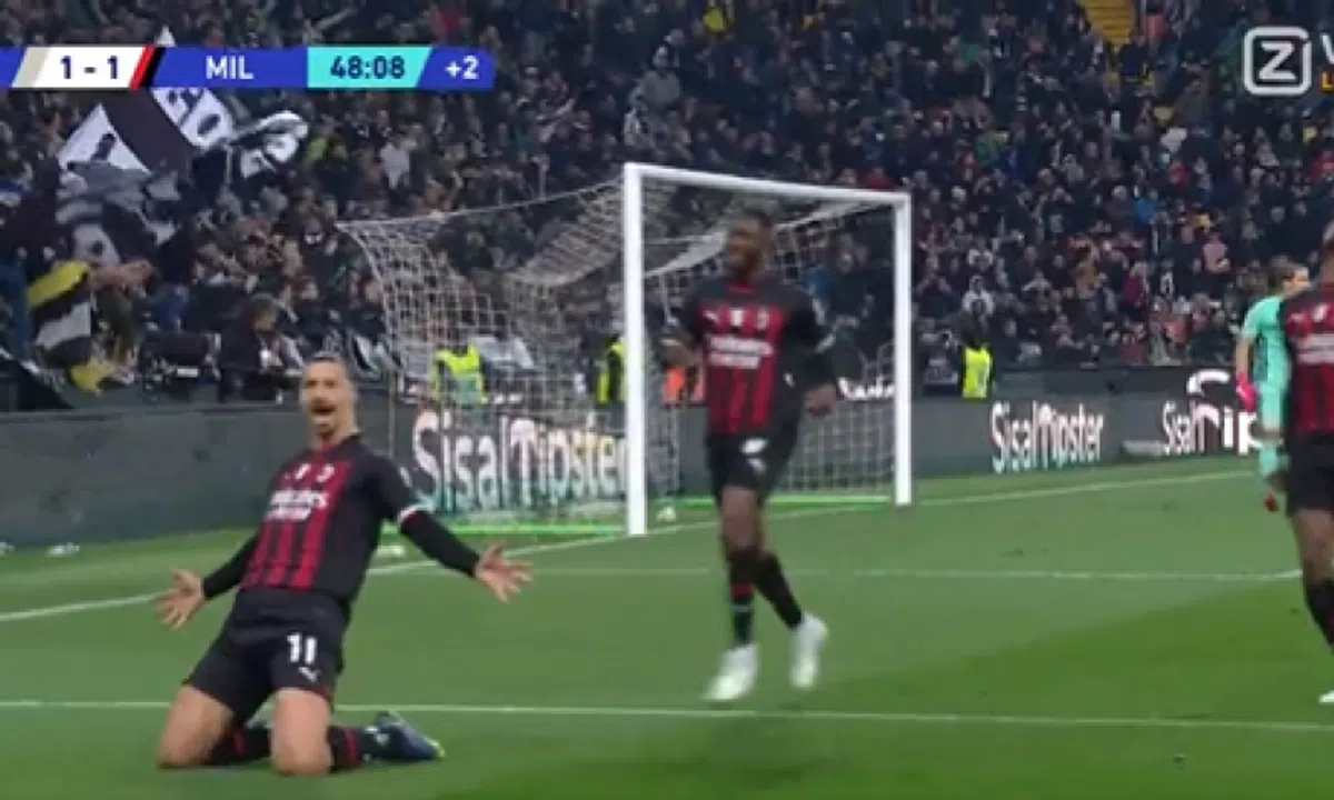 Zlatan Ibrahimovic van AC Milan is de oudste doelpuntenmaker in de Serie A