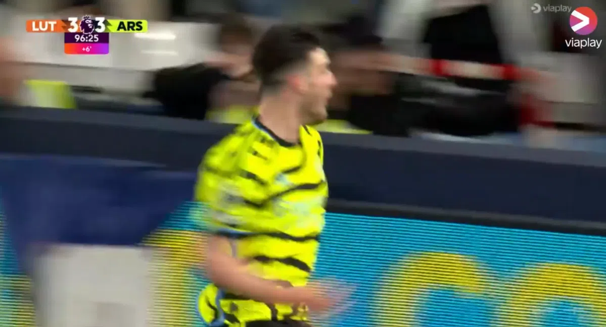 De beelden: Rice laat Arsenal-uitvak ontploffen met last minute winner ...