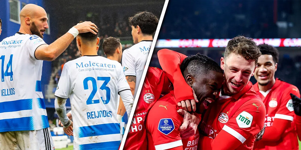 Waar en hoe laat wordt het duel tussen PEC Zwolle en PSV uitgezonden?