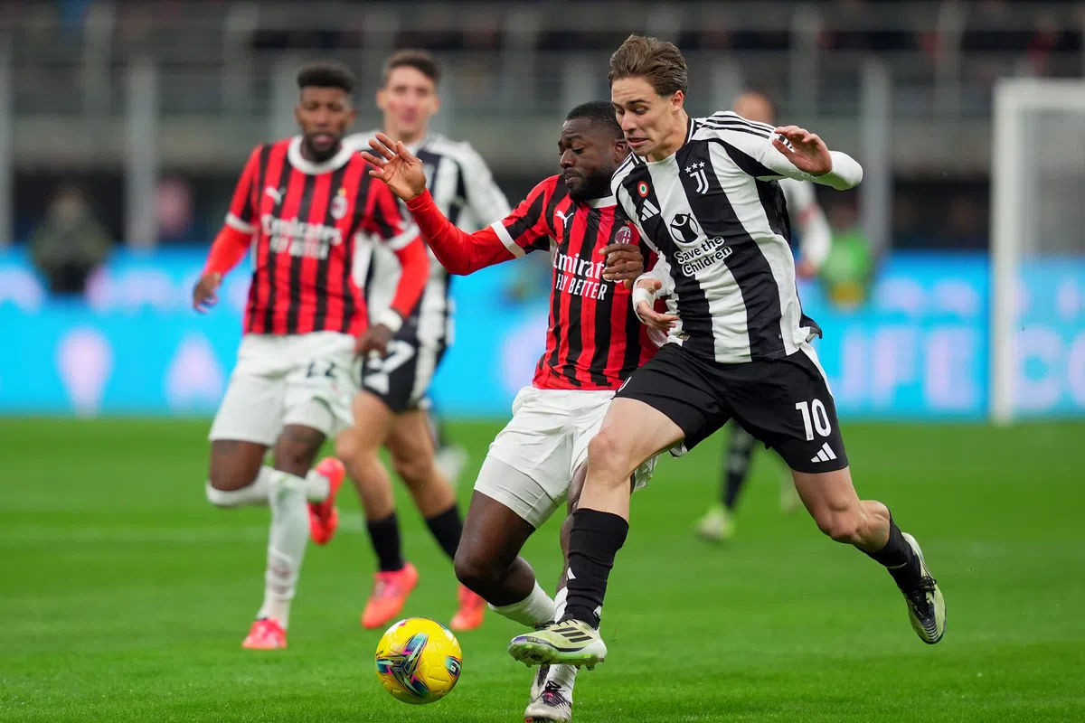 Juventus vs AC Milan: de laatste vijf onderlinge duels op een rij ...